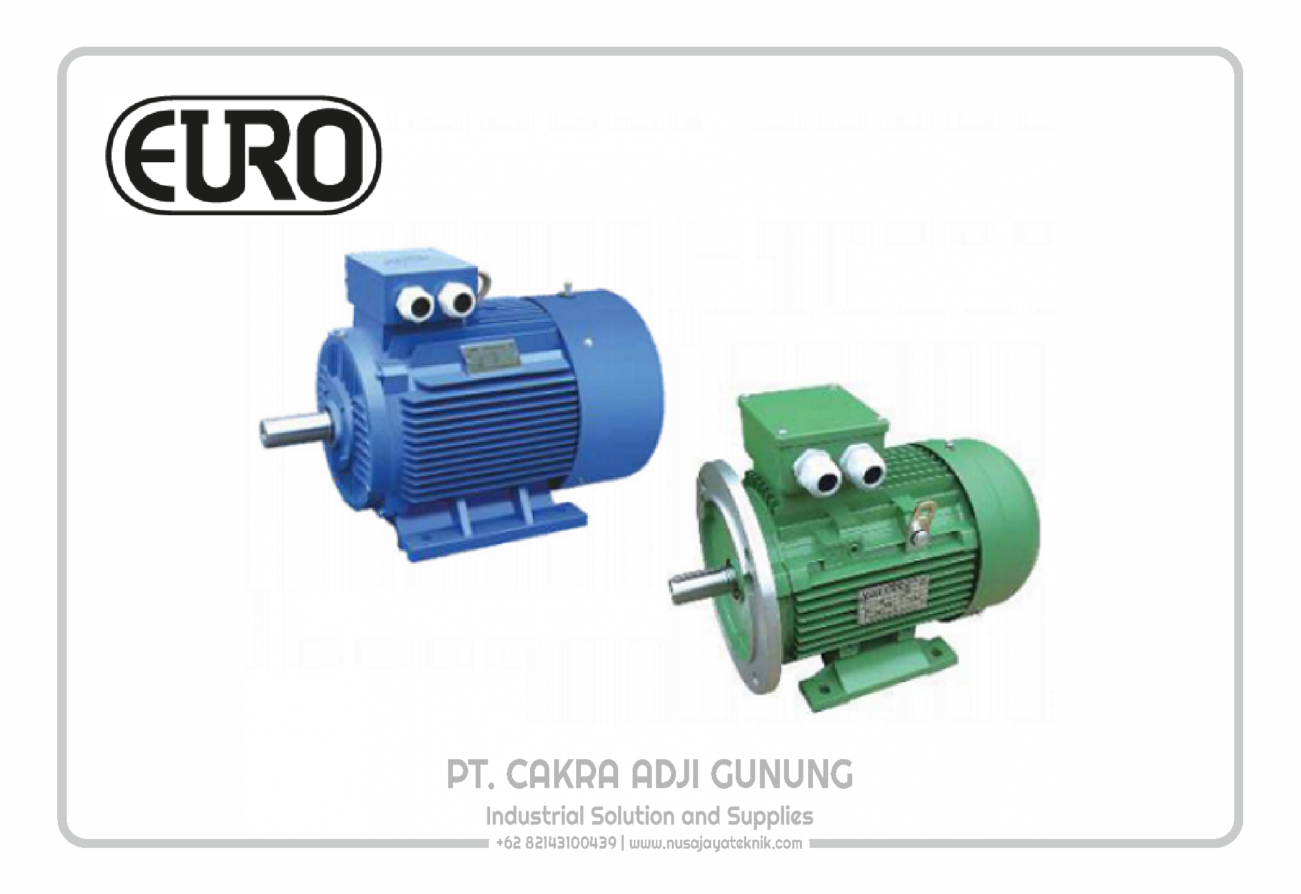 Euro Electric Motor - PT. Cakra Adji Gunung