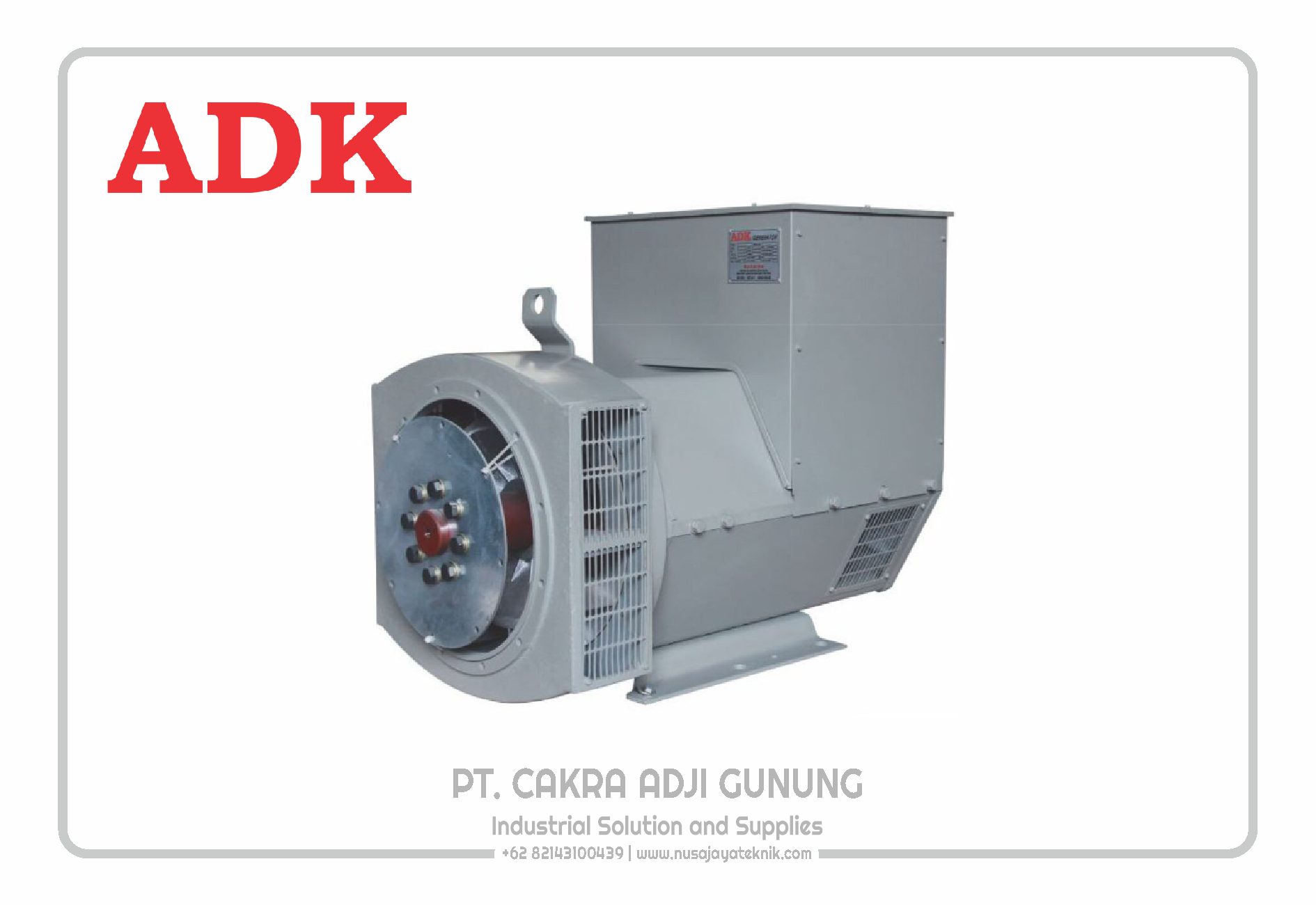 ADK Generator Single Bearing - PT. Cakra Adji Gunung