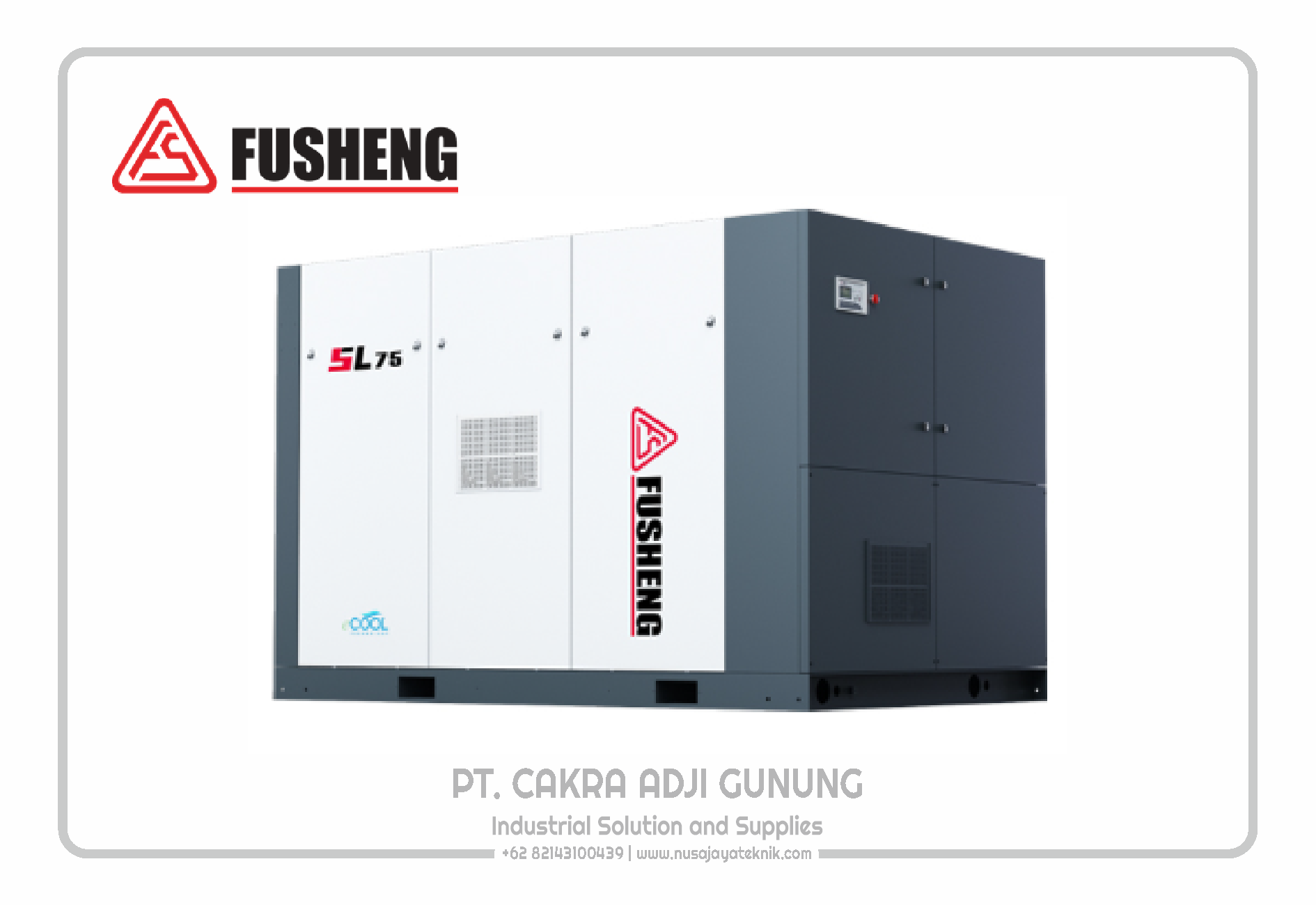 Fusheng SL series Screw Air Compressor - PT. Cakra Adji Gunung