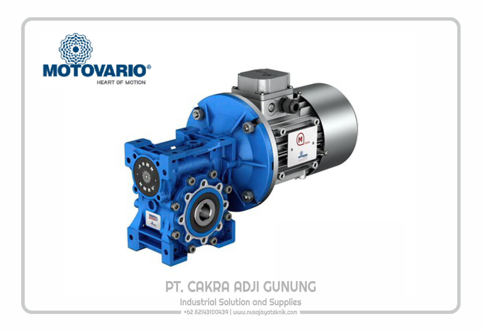 Motovario NMRV series Worm Gear Reducer - PT. Cakra Adji Gunung