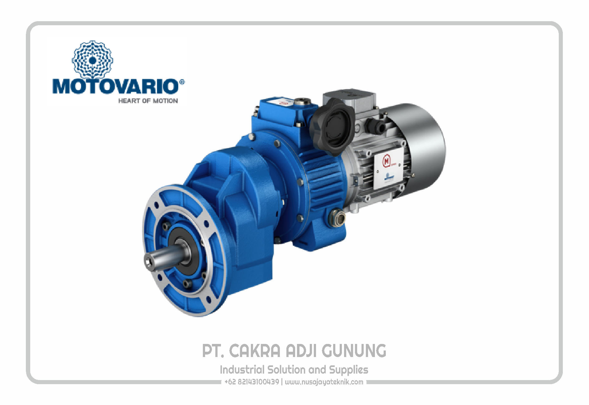 Motovario VAR series Motovariator - PT. Cakra Adji Gunung